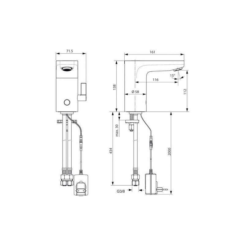Ideal Standard A6146AA Sensor-WT-Armatur Ceraplus, m.Misch.,, 295,78
